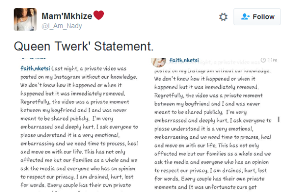 Queen Twerk Posts Her Sex Tape On Instagram Okmzansi