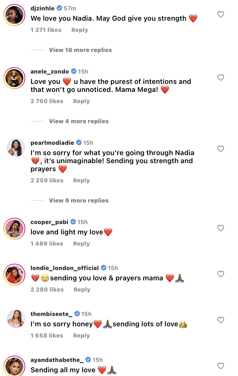 Celebs Show Love To Nadia Nakai After Breaking Silence On Akas Passing